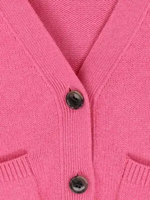 LISA YANG V-neck Cashmere Cardigan - Pink