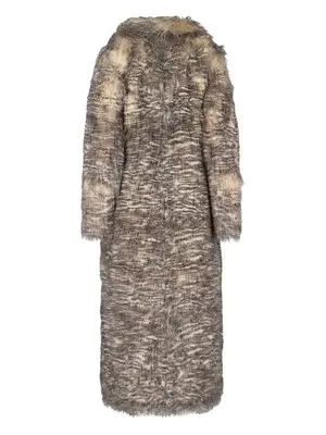 ENTIRE STUDIOS Single-breasted Faux Fur Coat
