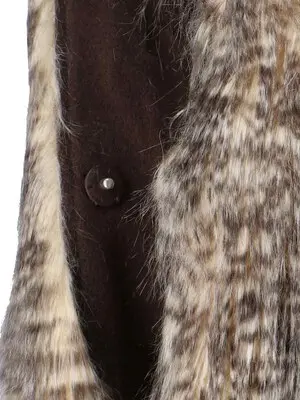ENTIRE STUDIOS Single-breasted Faux Fur Coat