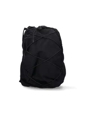 C.P. COMPANY One-shoulder Backpack With Logo - Black