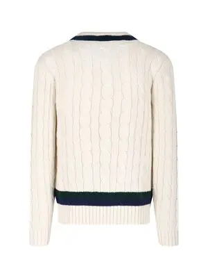 Polo Ralph Lauren Cricket Cable Knit Sweater - Cream