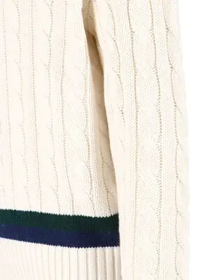 Polo Ralph Lauren Cricket Cable Knit Sweater - Cream