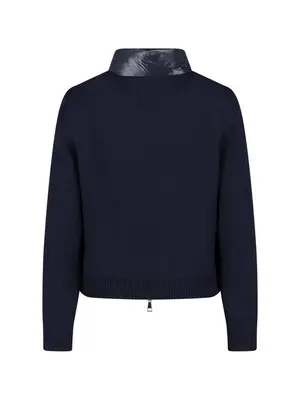 Moncler Padded Cardigan - Blue