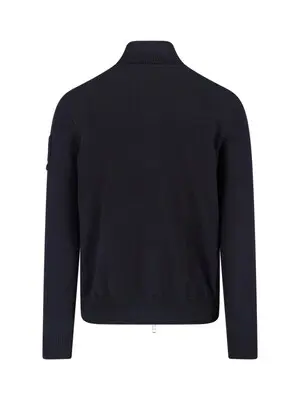 Moncler Padded Knit Cardigan - Blue