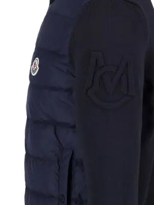 Moncler Padded Knit Cardigan - Blue
