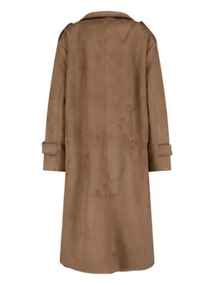 THE FRANKIE SHOP Pembroke Double-breasted Trench Coat - Beige