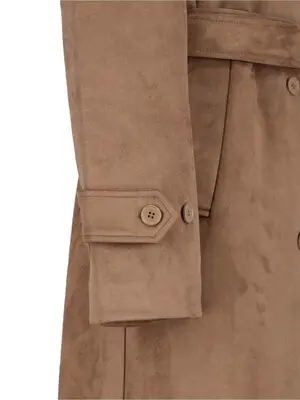 THE FRANKIE SHOP Pembroke Double-breasted Trench Coat - Beige