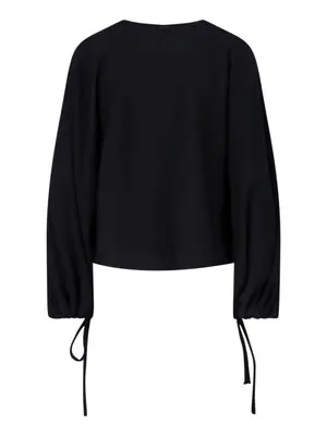 Max Mara Virgin Wool Crew Neck Sweater - Black