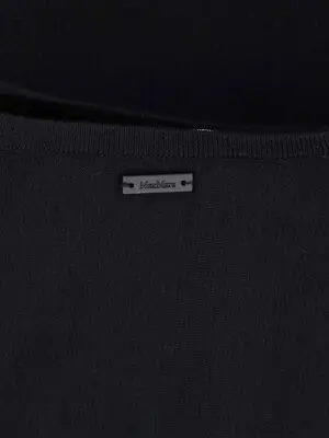Max Mara Virgin Wool Crew Neck Sweater - Black