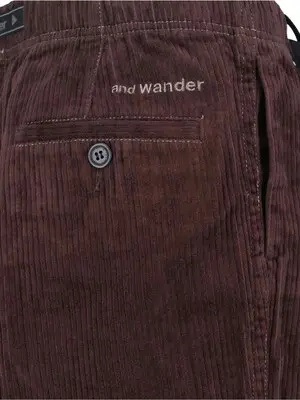 AND WANDER Corduroy Pants With Belt