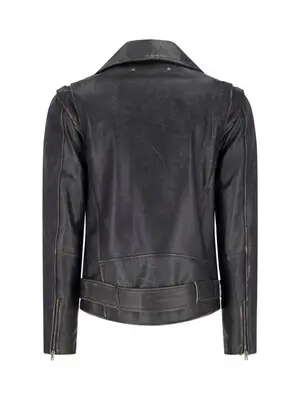 GOLDEN GOOSE Asymmetrical Leather Jacket