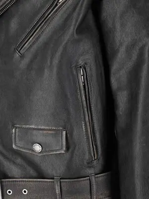 GOLDEN GOOSE Asymmetrical Leather Jacket