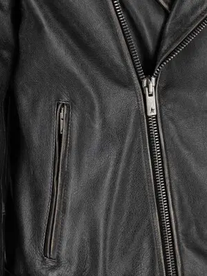 GOLDEN GOOSE Asymmetrical Leather Jacket