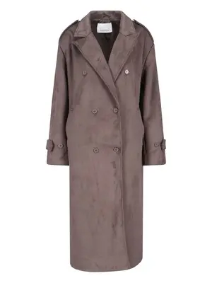 THE FRANKIE SHOP Pembroke Trench Coat - Taupe
