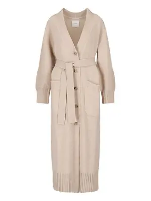 Max Mara Maxi Cashmere Cardigan - Beige