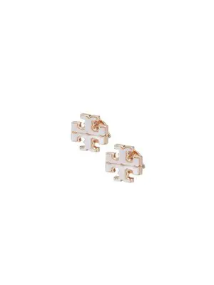 Tory Burch Kira Mother-of-pearl Earrings - White