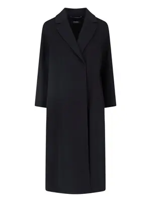 Max Mara Esturia" Virgin Wool Coat - Black