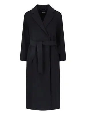 Max Mara Esturia" Virgin Wool Coat - Black