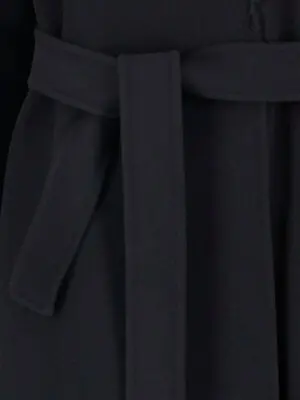 Max Mara Esturia" Virgin Wool Coat - Black