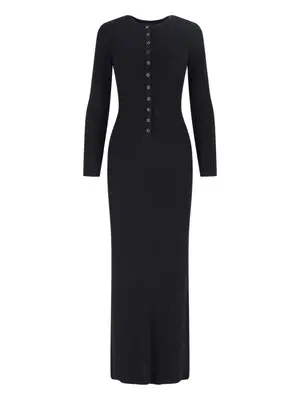 NILI LOTAN Roxy Knit Maxi Dress - Black