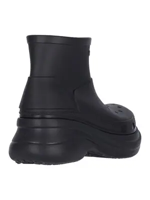Balenciaga X Crocs Rubber Ankle Boots