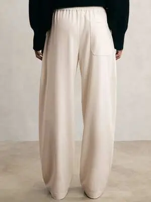 REISS Barrel-leg Side-stripe Trousers