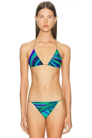 Emilio Pucci Triangle Bikini Top - Smeraldo