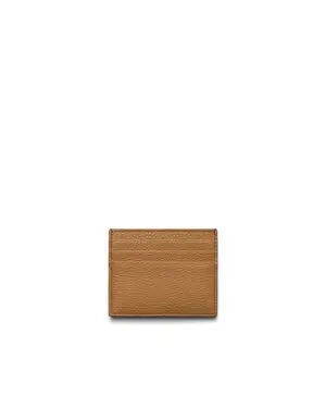 Prada Leather Card Holder - Caramel