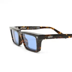 Off-White Tyler Sunglasses - Dark Havana/blue