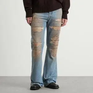 Amiri Repaired Boot-cut Jeans