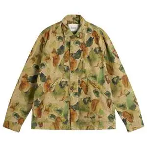 FORET Berry Ripstop Watercolour Camo Overshirt