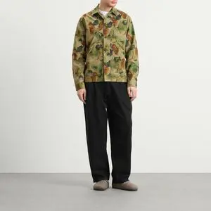 FORET Berry Ripstop Watercolour Camo Overshirt