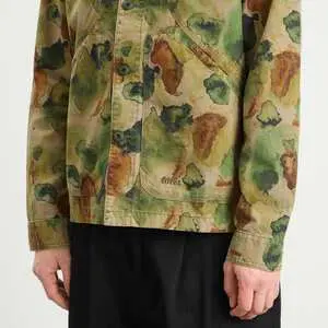 FORET Berry Ripstop Watercolour Camo Overshirt
