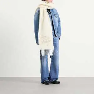 Acne Studios Vally Embroidered Scarf
