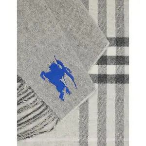 Burberry Reversible Ekd Check Cashmere Scarf