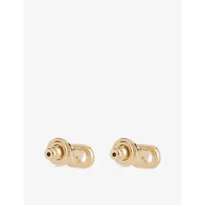 Valentino Garavani Ovalette Metal Stud Earrings - Oro