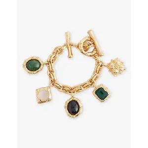 Zimmermann Wisp Charm Bracelet - Antique Gold Green
