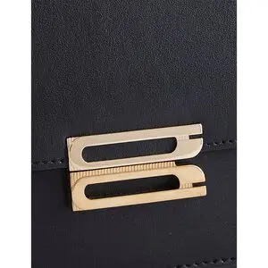 Victoria Beckham Dorian Pochette Leather Shoulder Bag - Black