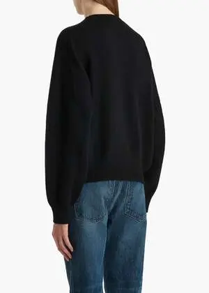 Khaite Margaux Crewneck Sweater - Black