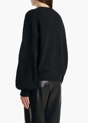 Khaite Margaux Crewneck Sweater - Black