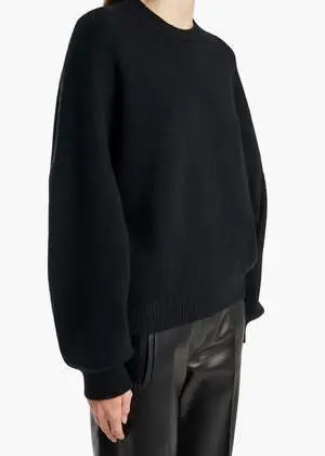 Khaite Margaux Crewneck Sweater - Black