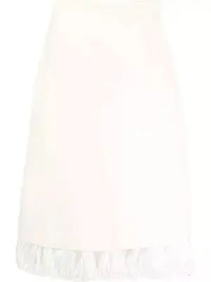 Tory Burch Double-faced Wool Midi Skirt - Neutrals
