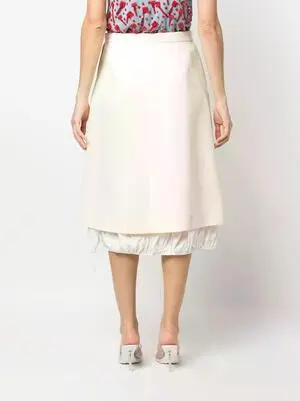 Tory Burch Double-faced Wool Midi Skirt