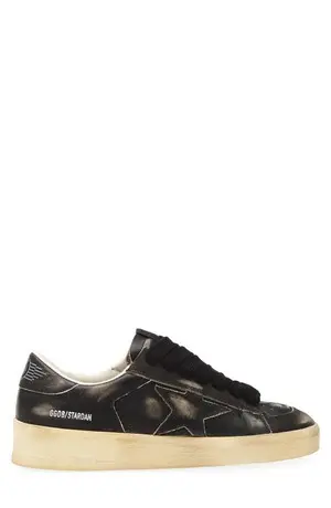 GOLDEN GOOSE Stardan Low Top Sneaker - Black