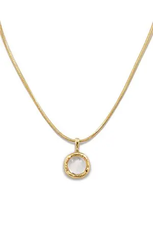 RETRO CHIC Aeolian Whispers Pendant Necklace - Gold & Crystal Clear
