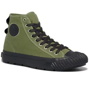 P.F. FLYERS Grounder High-top Sneakers - Olive-black