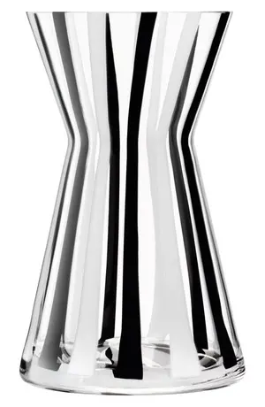 LSA Stripe 12.5-inch Vase - Black/white