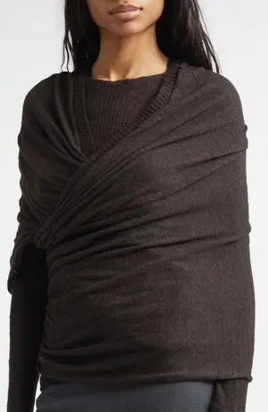 Paloma Wool Elio Semisheer Alpaca And Wool Blend Crossover Sweater