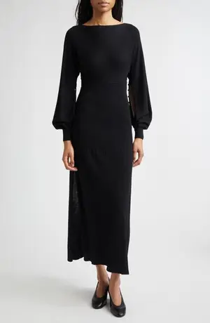 Paloma Wool Fa Cutout Merino Wool Sweater Dress