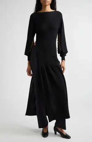 Paloma Wool Fa Cutout Merino Wool Sweater Dress